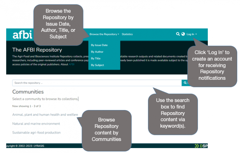 AFBI Repository Update – AFBI Library Blog
