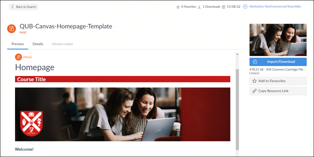 Canvas VLE Templates - Queen's DigiHub