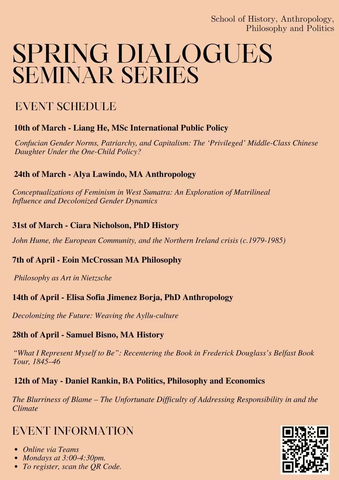 Chinese Graduate’s Talk at HAPP Seminar Series | Chinese at Queen's