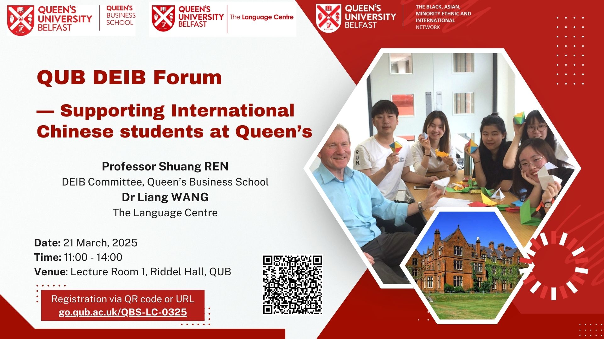 QUB DEIB Forum – Supporting International Chinese Students at Queen’s ...